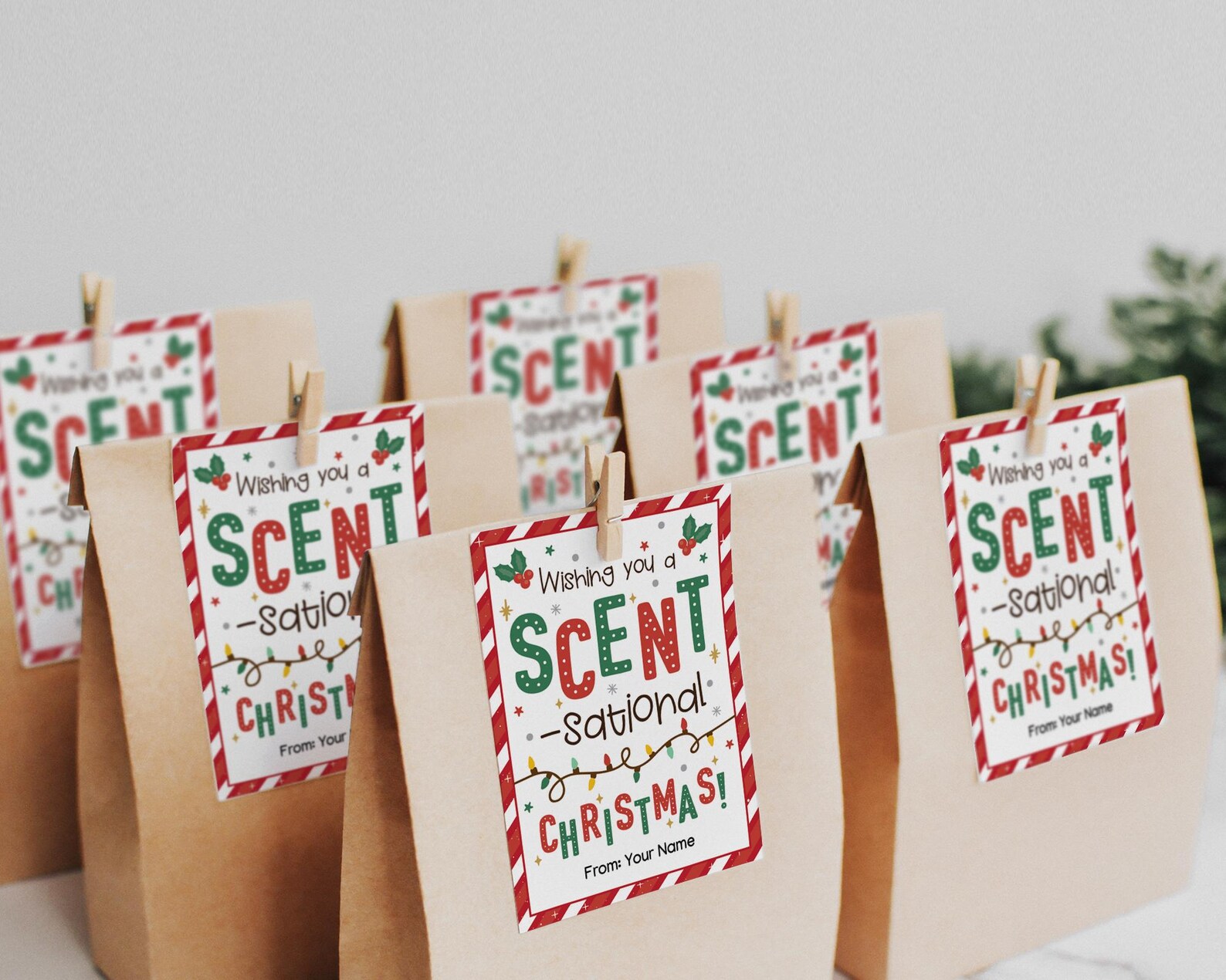 Christmas Gift Tags, Scent-sational Printable, Candle Wax Melt, Air ...