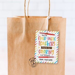 Teacher Appreciation Gift Tags, School Supplies Flair-tastic Teacher ...