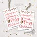 Printable Thanksgiving Gift Tags, Hope Your Thanksgiving is Just Write ...