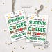 Welcome Back Coffee Gift Tag Printable, Happy First Day of School Gift ...