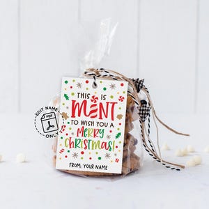 Peppermint Candy Holiday Gift Tags, This is Mint to Wish You a Merry ...