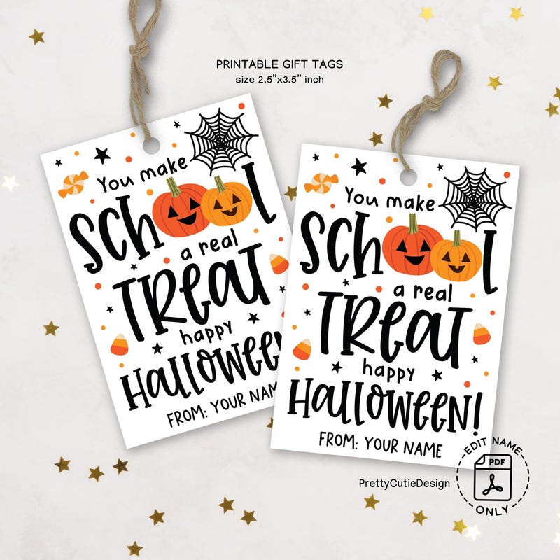 Halloween Candy Tags Digital - Etsy