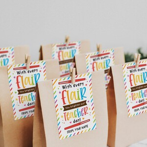Teacher Appreciation Week Printable Gift Tags, Teacher Highlighter Gift ...