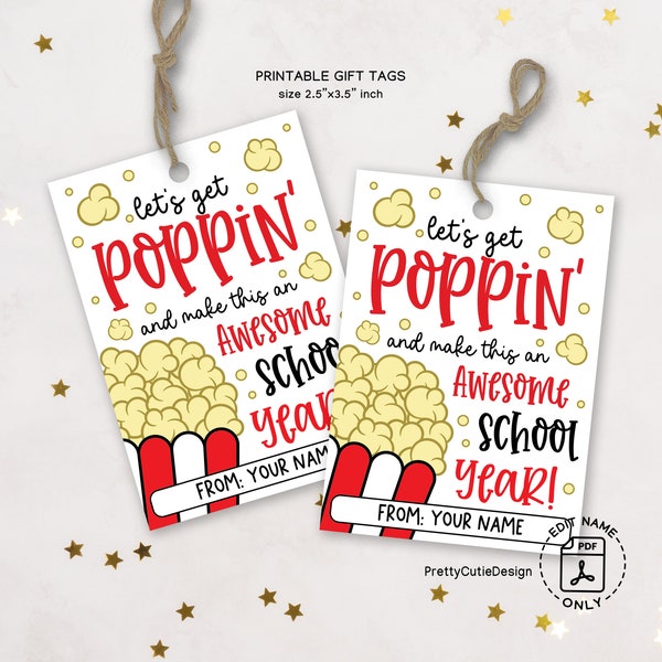 Popcorn Back to School - Etsy