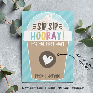 Sip Sip Hooray It's the First Day Back to School Coffee | Etsy