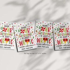 School Supplies Christmas Gift Tags Printable, Hope Your Christmas is ...