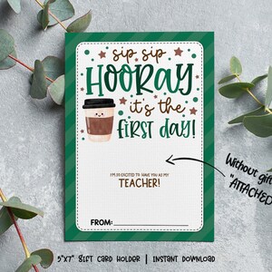 Welcome Back to School Gift Card Holder, Teacher Gift, First Day of ...