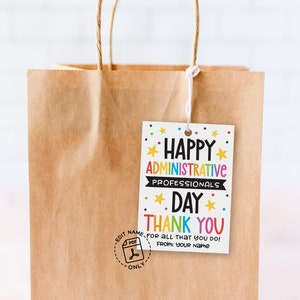 Administrative Professionals Day Tag Printable, Admin Professionals ...