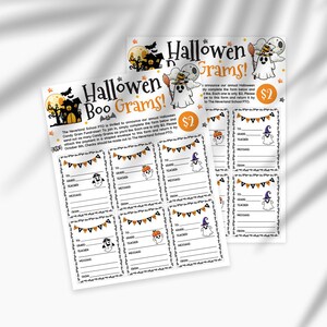Halloween Candy Gram Sale Template, School Fundraiser Halloween Sale ...