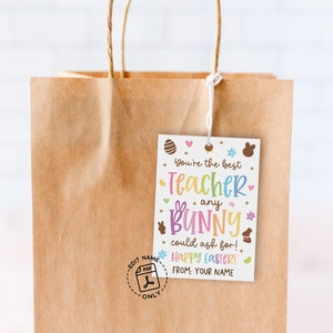 Teacher Easter Printable Gift Tags, Teacher Appreciation Tags ...