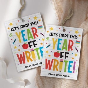 Welcome Back to School Gift Tag for Teachers, Printable First Day of ...