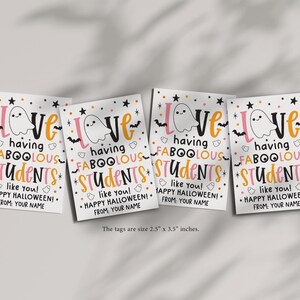 Students Halloween Gift Tags Printable, Faboolous Students Trick or ...