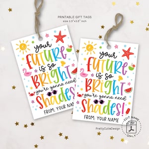 Last Day of School Sunglasses Gift Tag for Students, End of School Year ...