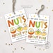 Teacher Appreciation Tag, Totally Nuts About You Thank You Gift Tags ...