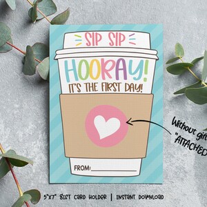 Sip Sip Hooray It's the First Day, Back to School Coffee Teacher Frappe ...