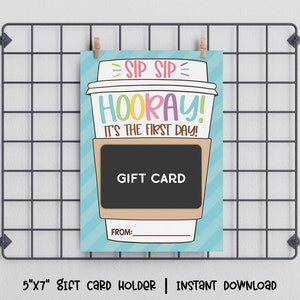 Sip Sip Hooray It's the First Day, Back to School Coffee Teacher Frappe ...