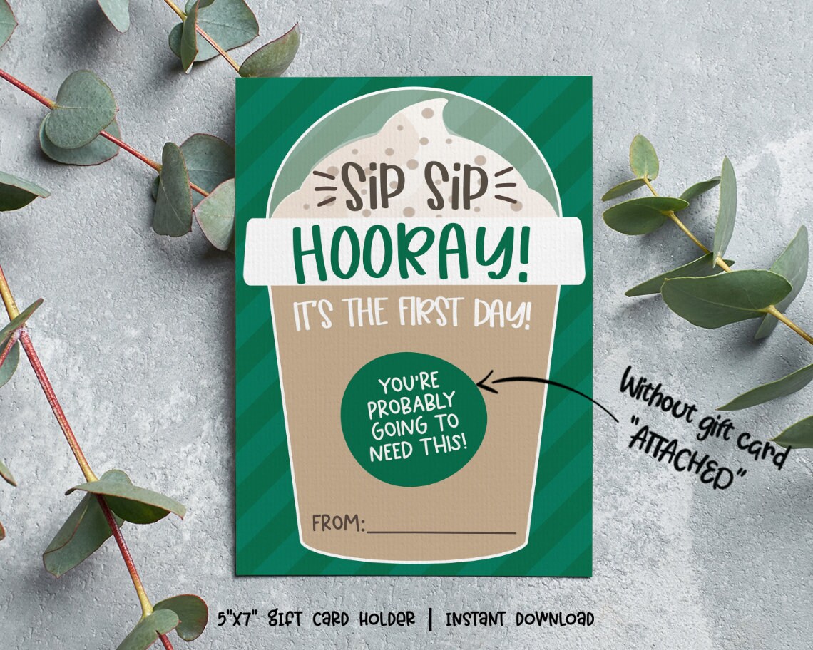 Sip Sip Hooray It's The First Day Back to School Coffee | Etsy