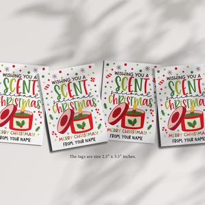Wishing You a Scentsational Christmas Gift Tag, Printable Holiday ...