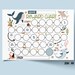 Printable Under the Sea Reward Chart for Kids, Whale Simple Kids Reward ...