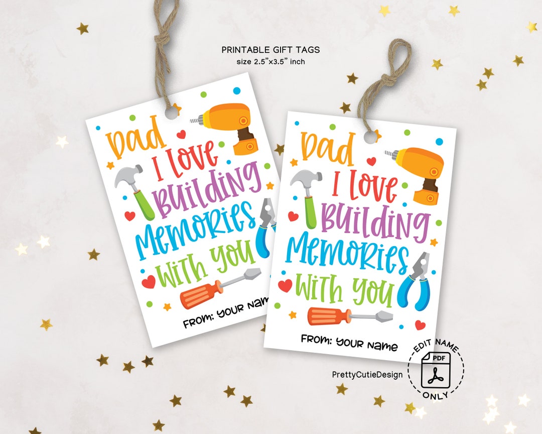 Fathers Day Tag Printable, Happy Fathers Day Gifts, Fathers Day Cards ...