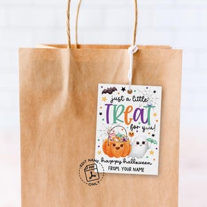 Printable Halloween Treat Tags: Spooky Kids Party Favors (digital ...
