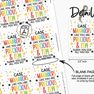 Case Management Week Gift Tags: Appreciation Favor Tags (digital ...