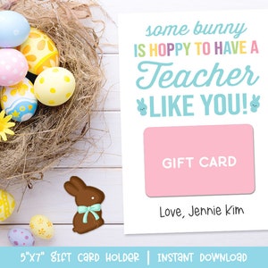 Some Bunny is Hoppy to Have a Teacher Like You, Pastel Color Easter ...