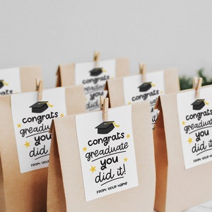 Congrats Grad Graduation Gift Tags, Class of 2024 Gifts Bulk ...