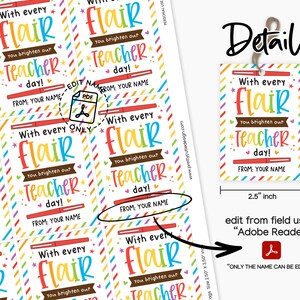 Teacher Appreciation Week Printable Gift Tags, Teacher Highlighter Gift ...