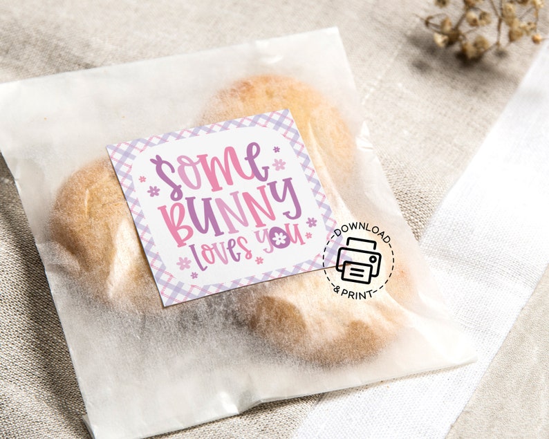 Easter Printable Gift Tags, Some Bunny Loves You Easter Gift Tags ...