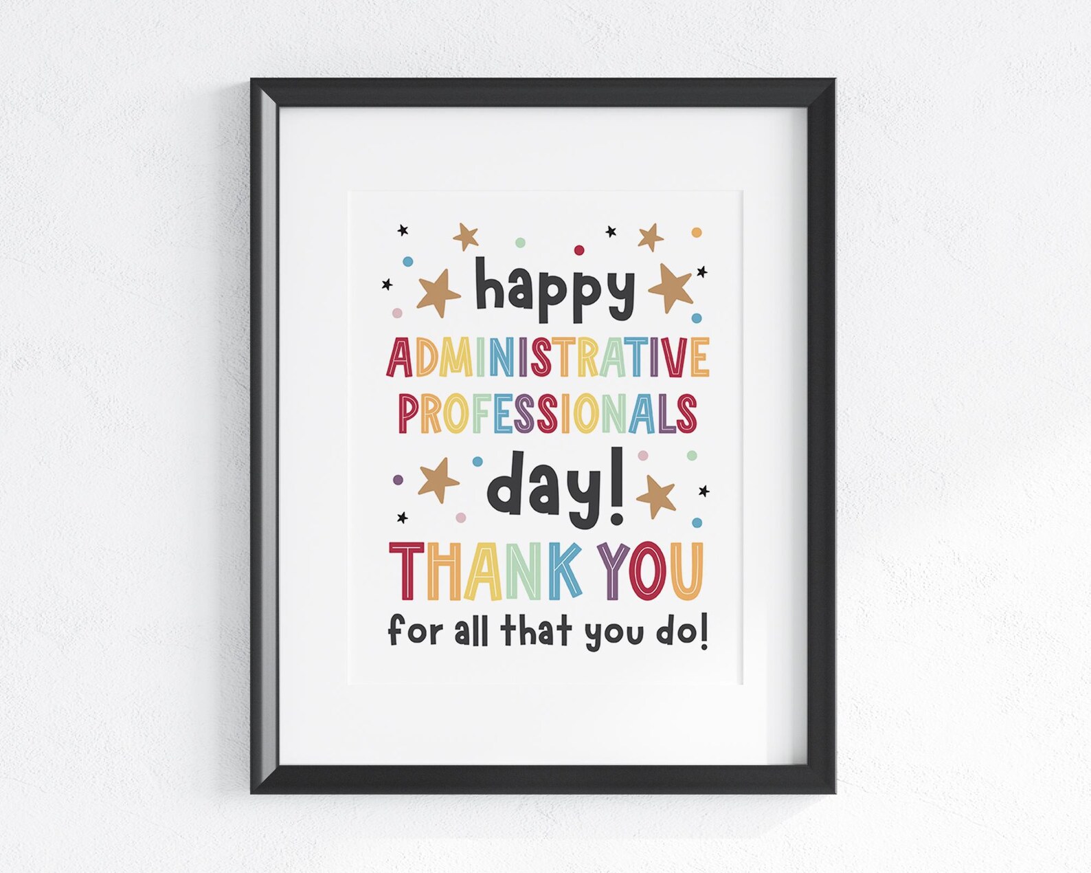 Administrative Professionals Day Sign Printable, Office Wall Art, Admin ...