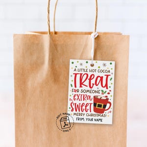 Hot Chocolate Christmas Gift Tags Printable, Hot Cocoa Treat for ...