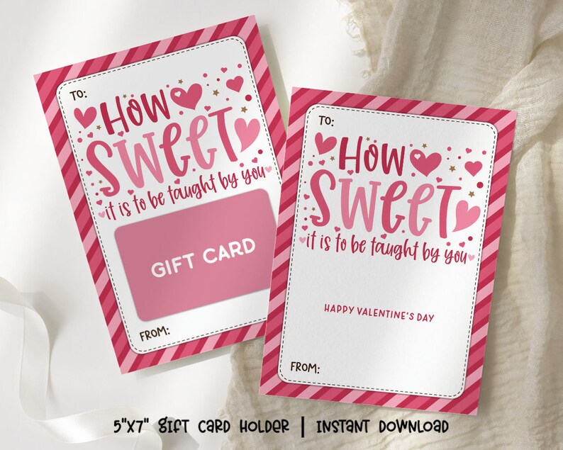 How Sweet It is to Be Taught by You Valentines Day Teacher - Etsy