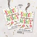 Sweet Holiday Wishes Gift Tag, Christmas Sweet Gift Tag Printable ...
