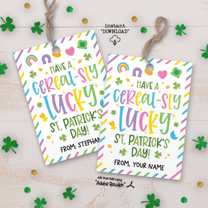 Printable Lucky Charms - Etsy