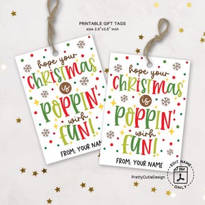 Printables Christmas Gift Tags, Pop It Tag Christmas School Gift Tags ...