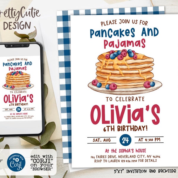 Pancakes and Pajamas - Etsy