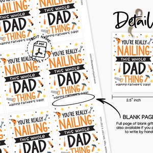 Fathers Day Tag Printable, Happy Fathers Day Gifts, Fathers Day Cards ...