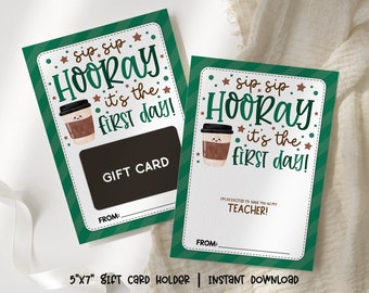 Printable Back to School Gift Card Holder Welcome Back to the - Etsy
