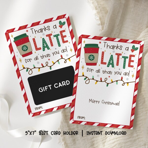 Thanks a Latte - Etsy