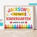 Editable First Day of Kindergarten Sign: Personalized Photo Prop ...