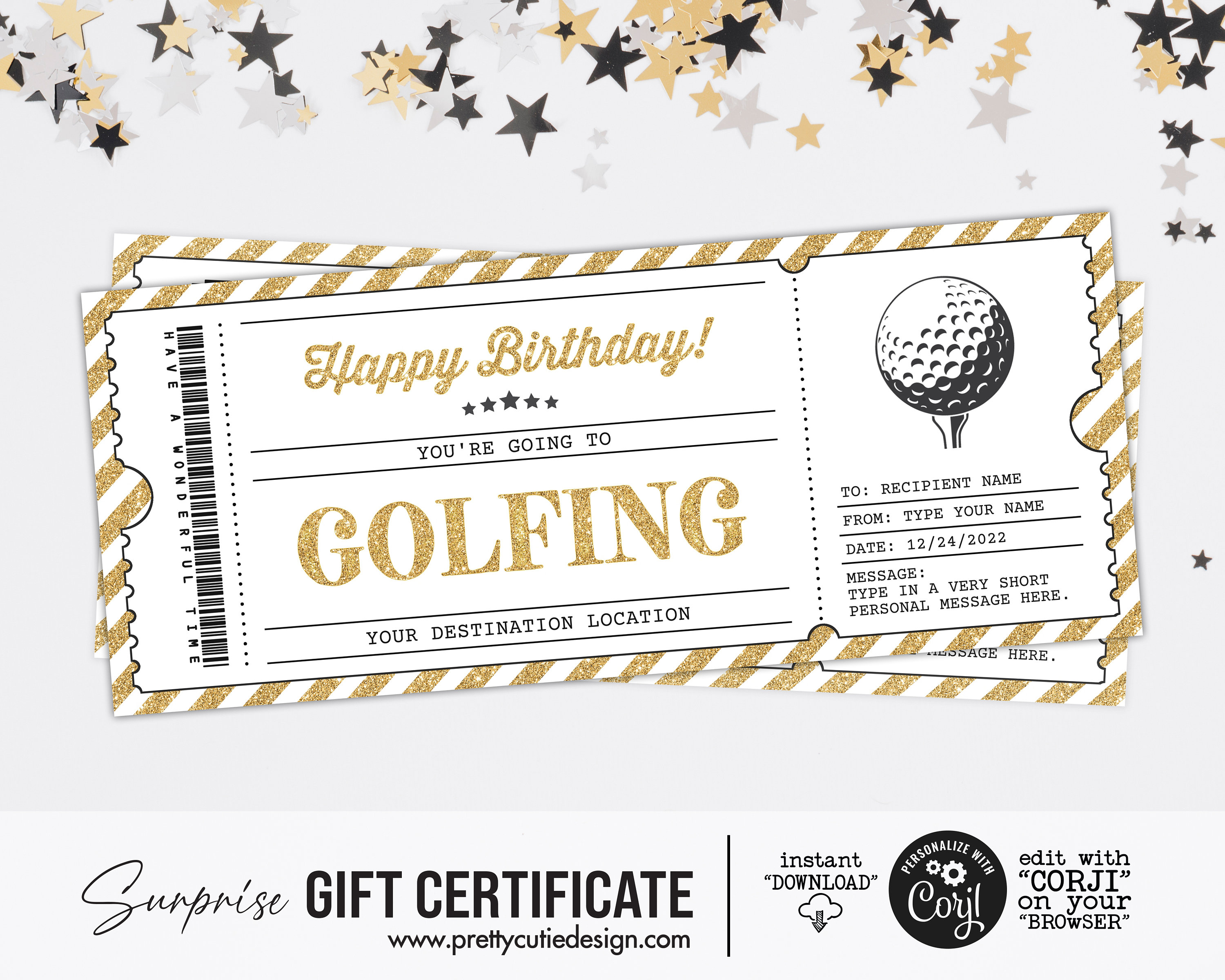 Golf Certificate Template