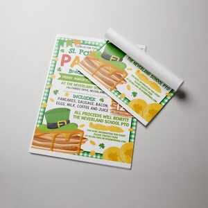 Editable St Patricks Day Fundraiser Flyer Template, St Patrick's Day ...