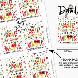 School Supplies Christmas Gift Tags Printable, Hope Your Christmas is ...