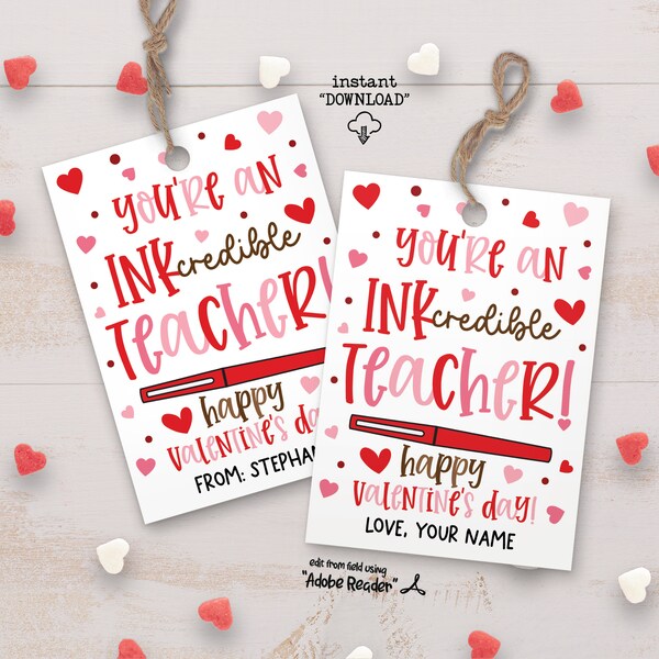 Teacher Valentines - Etsy