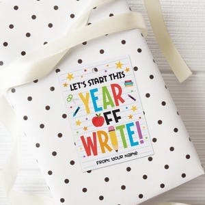 Welcome Back to School Gift Tag for Teachers, Printable First Day of ...