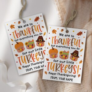 Thanksgiving Gift Tags Printable, Thankful for Everything You Do ...