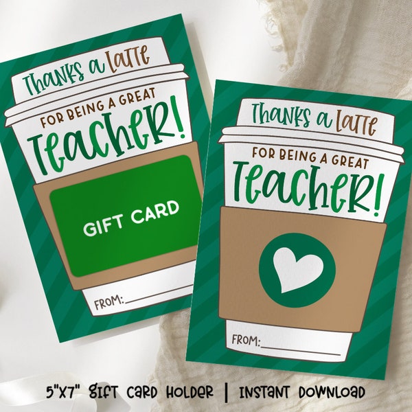 Thanks a Latte - Etsy