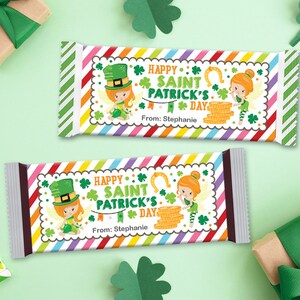 Happy St. Patrick's Day Candy Bar Wrapper Saint | Etsy