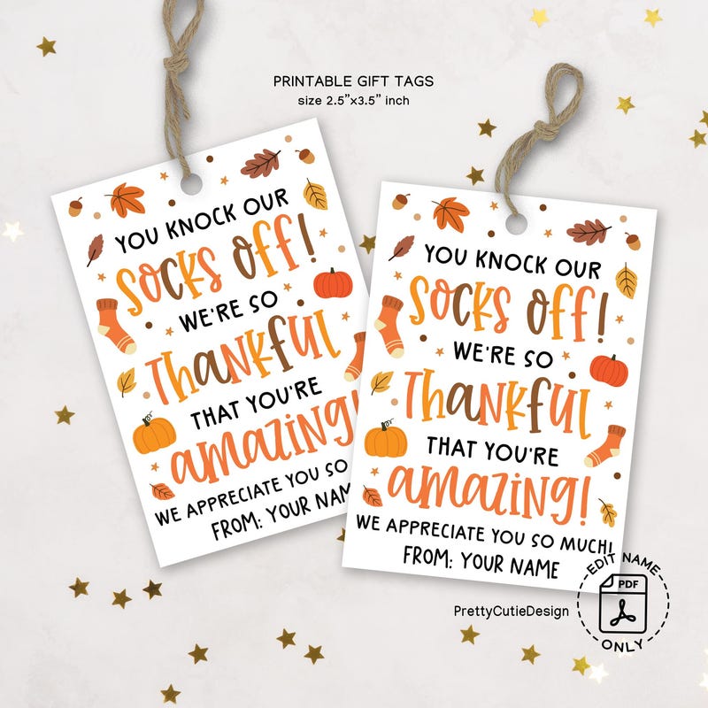 Sock Gift Tag - 60+ Gift Ideas for 2024